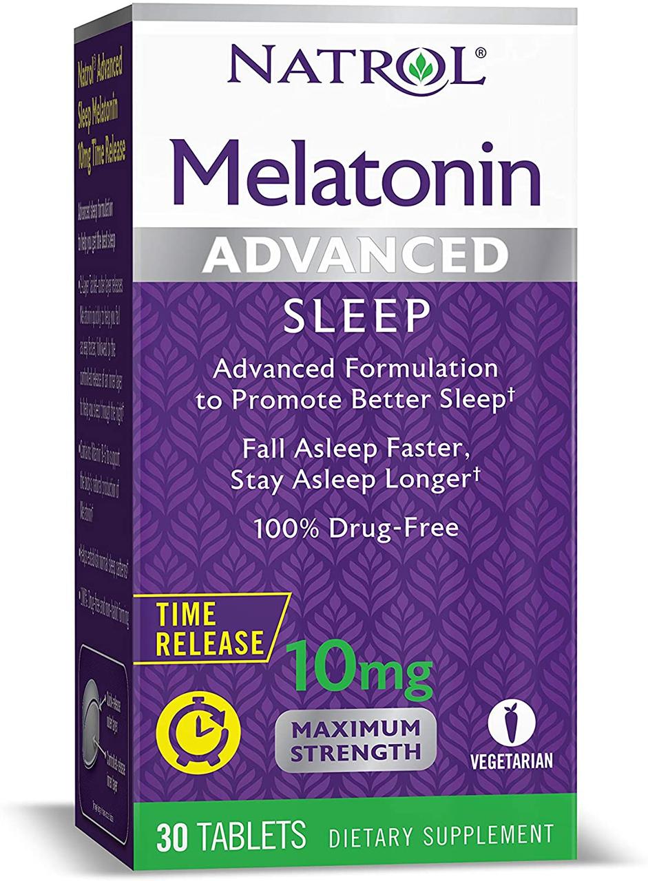 Мелатонин для сна, Melatonin Advanced Sleep, Natrol, 10 мг, 30 таблеток (ID#2467416705), цена ...