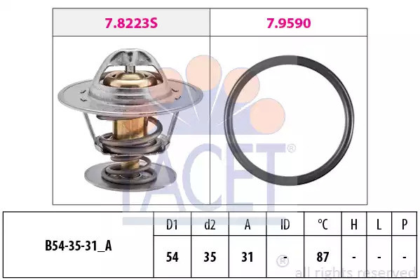 Термостат T4/T5/Caddy/Golf/Leon/Audi A6 1.6-2.0 i/TD/TDI 85- (54x35x31 ...