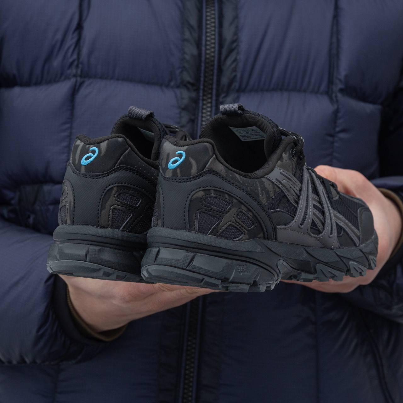 Мужские кроссовки Asics Gel-Sonoma 15-50 Black Camo, черные кожаные ...
