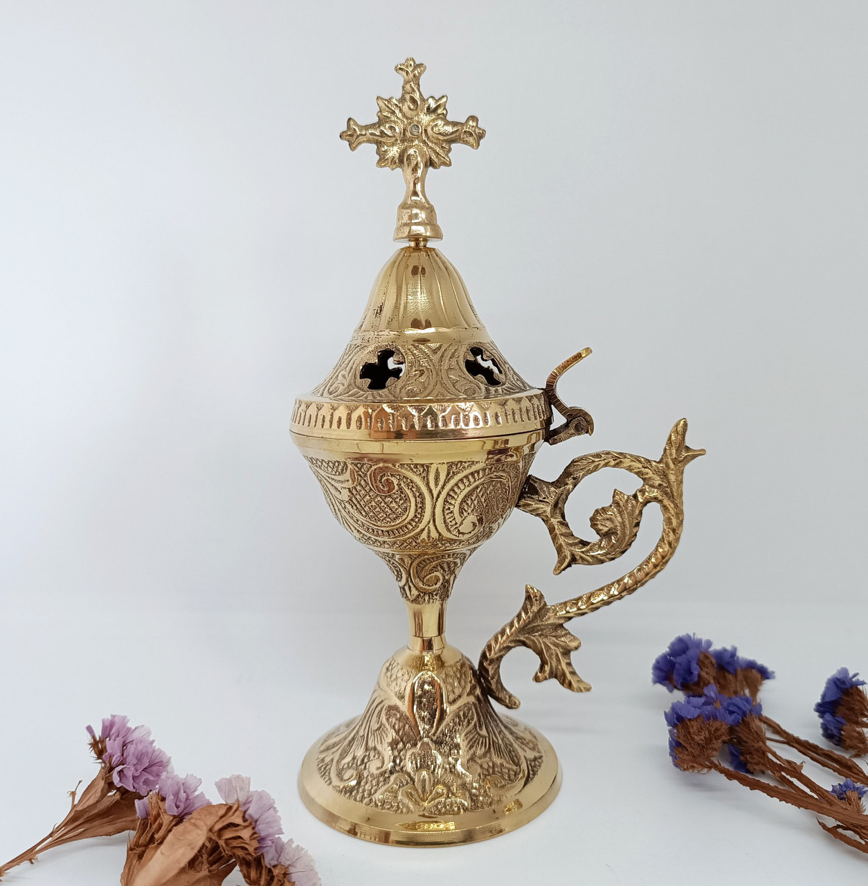Высокая греческая кадильница из латуни 18см: продажа, купить в Украине ...