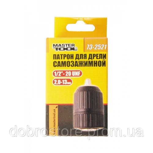 Патрон самозажимной для дрели MASTERTOOL 1 2-20 2.0-13 мм 73-2521 DS, код: 7235304 (ID ...