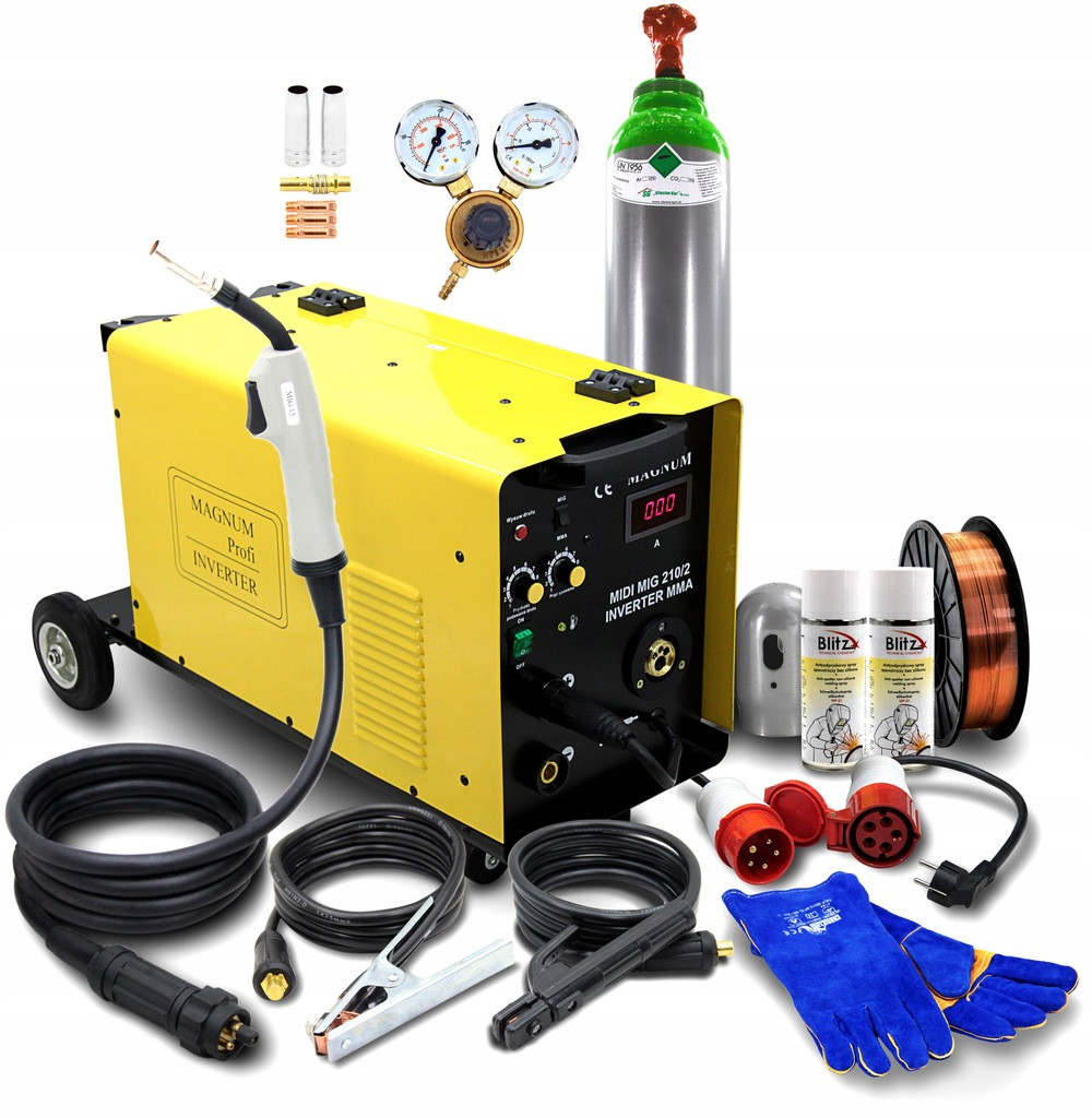 Magnum MIDI MIG set 210/2 230V/400V Напівавтомат (ID#2129773429), цена ...