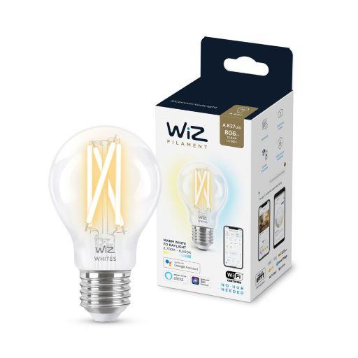 Розумна лампочка WiZ E27 7W(60W 806Lm) A60 2700-6500 філаментна Wi-Fi (929003017201) (ID ...