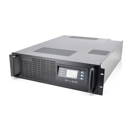 ДБЖ із правильною синусоїдою ONLINE Ritar RT-6KS-LCD, RACK 6000VA (5400 Вт), 192 В, Вбудована ...
