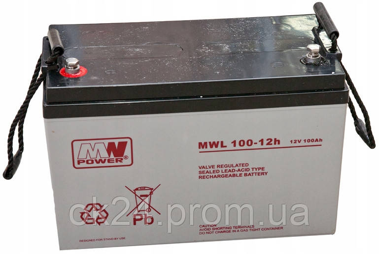 АКУМУЛЯТОР AGM VRLA BATTERY MWL POWER 100Ah 12V MWL100 MWL100-12h STOCK ...