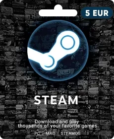 Подарочная карта Steam на 5 евро ключ Steam только для Euro (ID ...