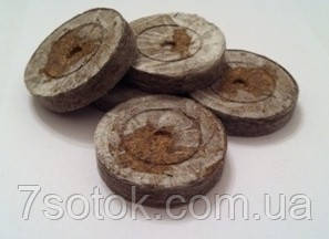 Торфяная таблетка Jiffy-7 (Джиффи) Ø44мм: купить оптом, цена 5,49 ₴ - 7 ...