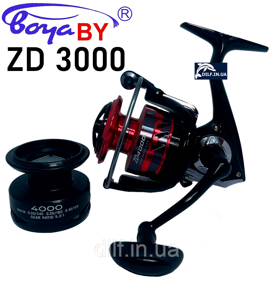 Котушка Boya By ZD 3000 (7+1 BB 5.2:1) спінінгова з додатковою шпулею (ID#2134511165), ціна: 688 ...