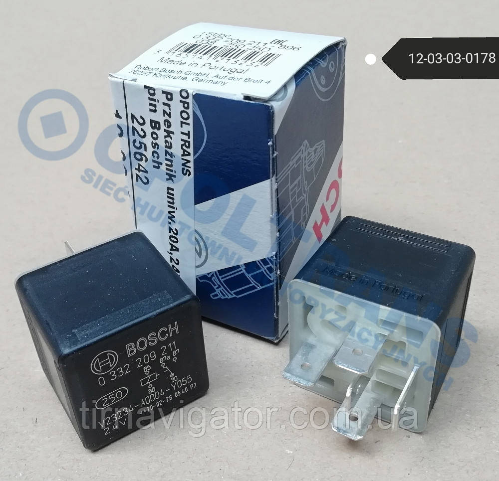 Реле 24V 30A 5-PIN BOSCH 0332209211 (ID#2128575119), цена: 180 ...