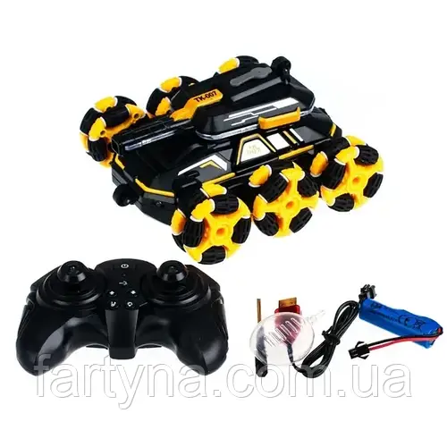 Трехосный танк-трансформер TK-007 на радиоуправлении LY-82 стреляющий ...