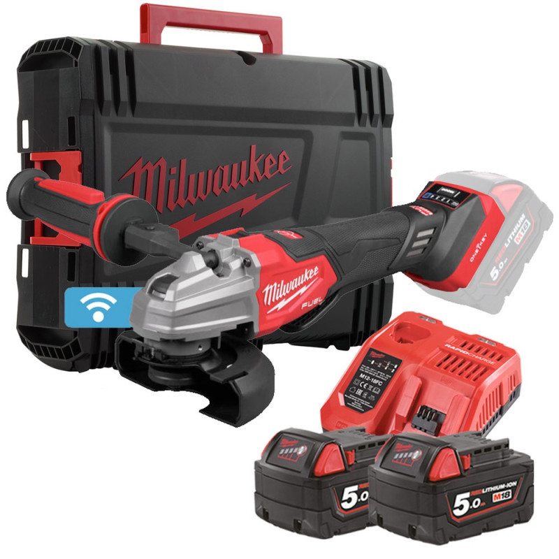 Шліфмашина кутова акумуляторна Milwaukee M18 FSAGSVO125X-502X ...
