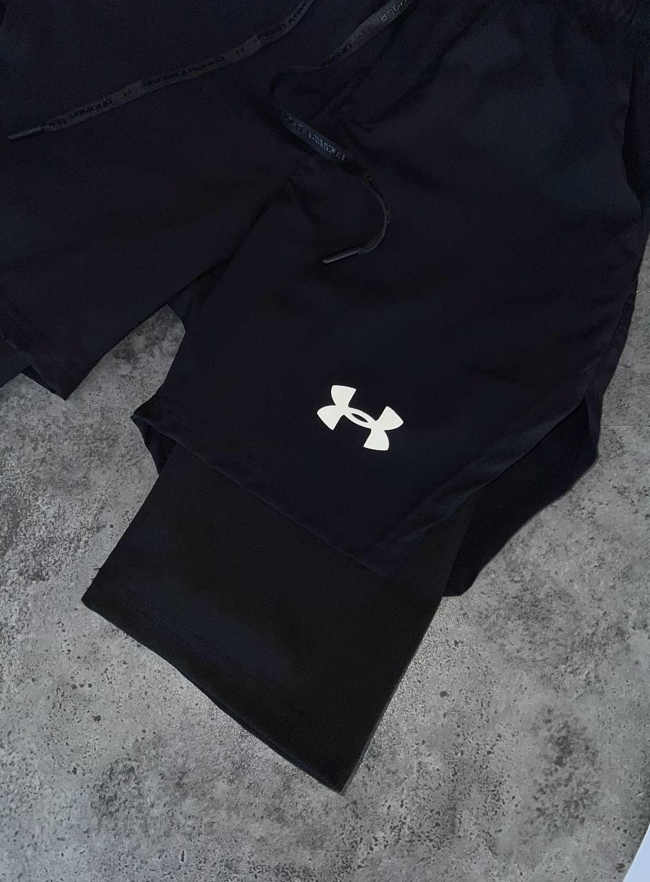 Мужский шорты Under Armour комприссионные спортивные, рашгард с ...