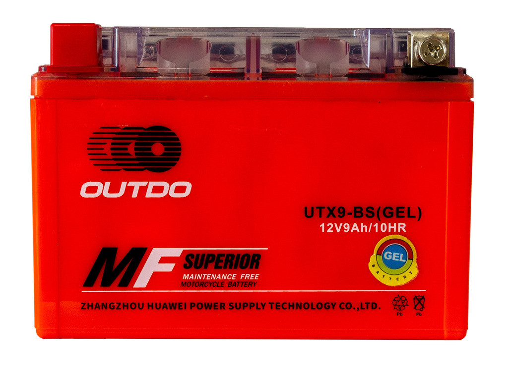 Аккумулятор мото 12v 9Ah 80А Outdo под болт (гелевый) (ID#2135713013 ...