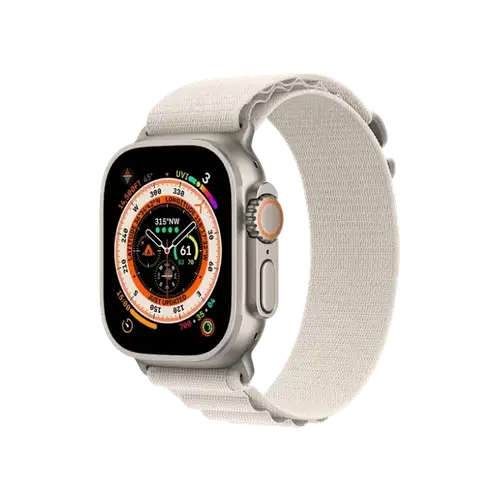 Apple Watch Ultra GPS + Cellular 49mm Titanium Case with Starlight ...
