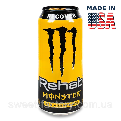 Энергетик Monster Energy Rehab Iced Tea Lemonade 458ml: продаж, ціна у ...