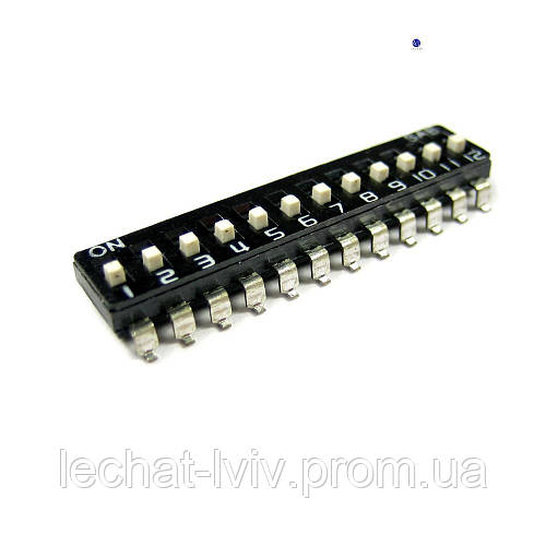 SWD4-12 DIP переключатель 12 поз. SMD 2.54мм (ID#2135964356), цена: 100.80 ₴, купить на Prom.ua