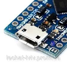 Arduino Pro Micro ATmega32U4-MU Отладочная плпта на основе ATmega32U4 ...