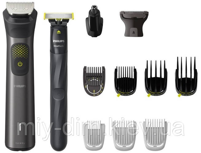 Philips Тример Series 9000, для бороди, вусів, голови та тіла, акум ...