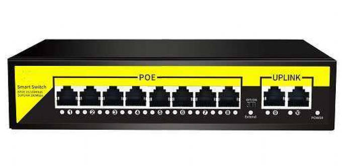 Комутатор PoE Switch Utex UT-1010B (8 РОЕ10 - 100 Мб/с ,2 Uplink - 100 Мб/с) (ID#2136603475 ...