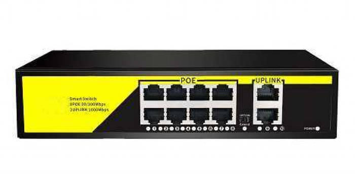 Комутатор PoE Switch Utex UT-1010GB (8 РОЕ10 - 100 Мб/с ,2 Uplink - 1000 Мб/с) (ID#2136625593 ...