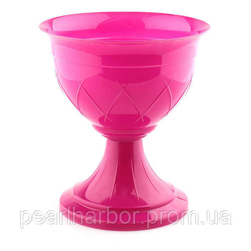 Уличный горшок для цветов Lilia urn 3,5 л на ножке пурпурный Santino XE ...