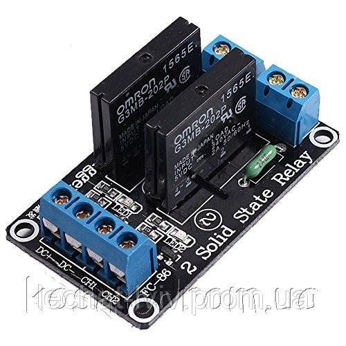 Релейні модулі Arduino 2 Channel 12 V SOLID State Relay Module High ...