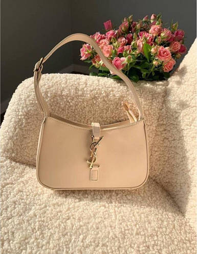 Жіноча сумка YSL Hobo beige ЮСЛ бежева Ів Сен Лоран 3443 (ID#2137055150 ...