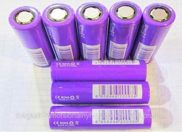Литиевый аккумулятор 18650 8800mAh фиолетовый | Перезаряжаемая батарея ...