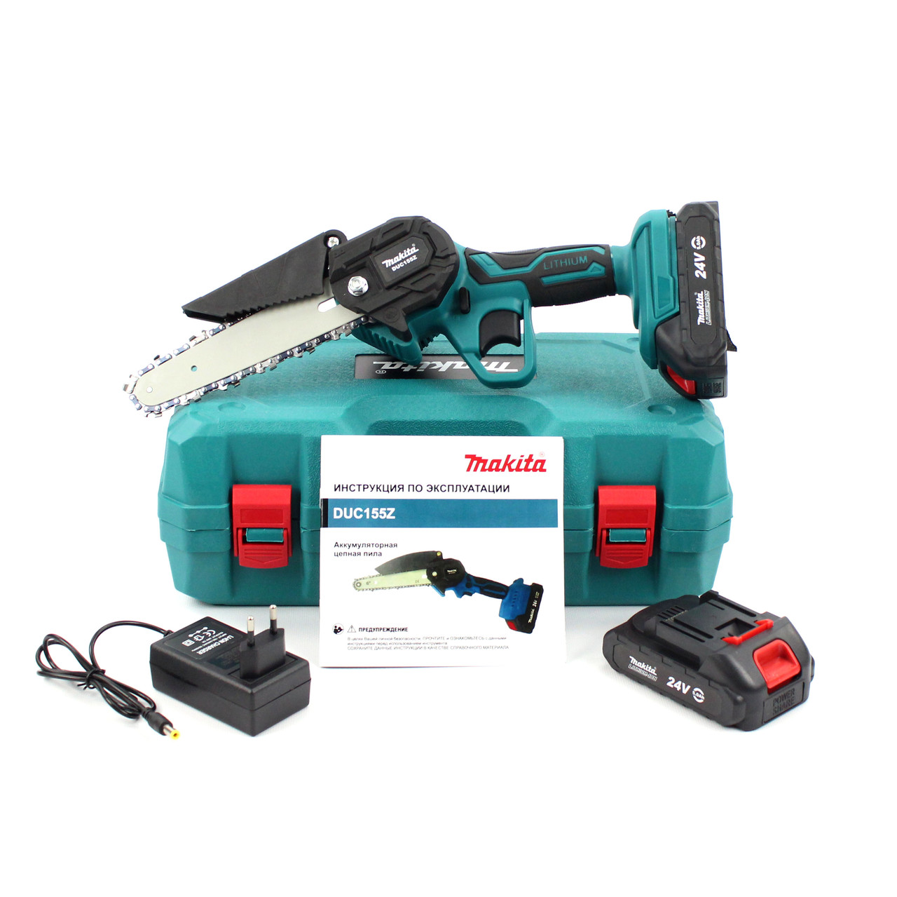 Аккумуляторная мини-пила Makita DUC155Z (24V, 5AH) АКБ веткорез Макита ...