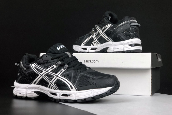 Мужские женские кроссовки Asics Gel-Kahana 8 Black White Обувь Асикс ...
