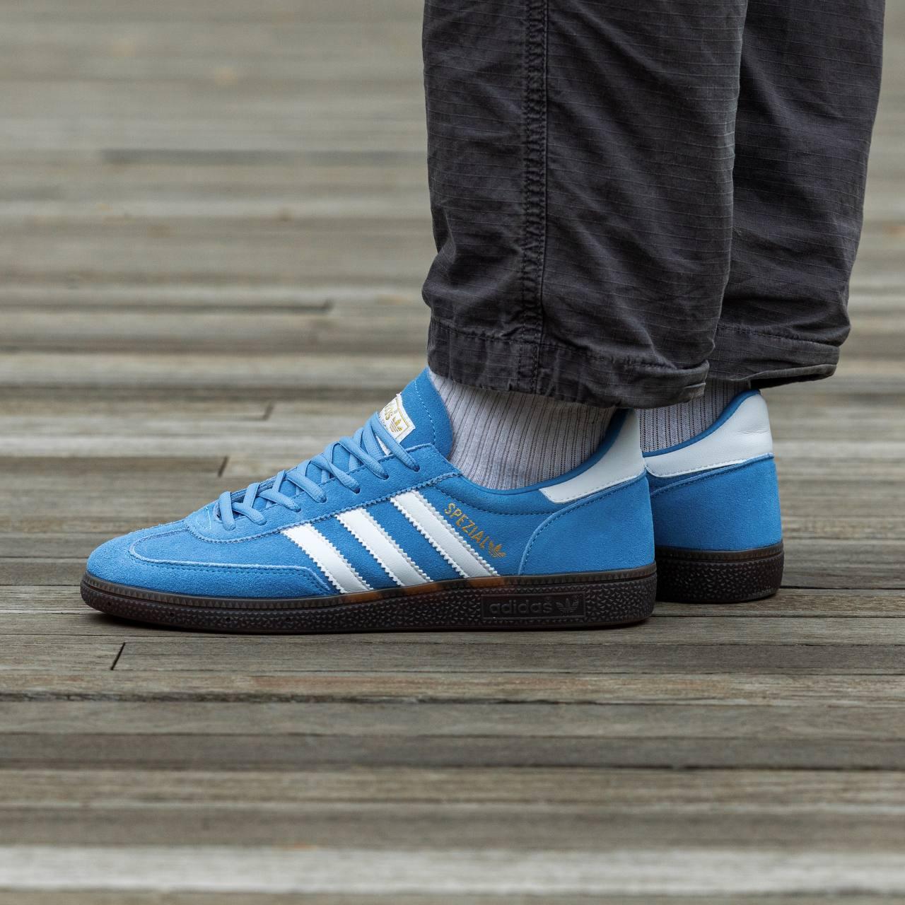 Кроссовки Adidas Spezial Handball Blue White / Адидас Спешл Гандбол (ID ...