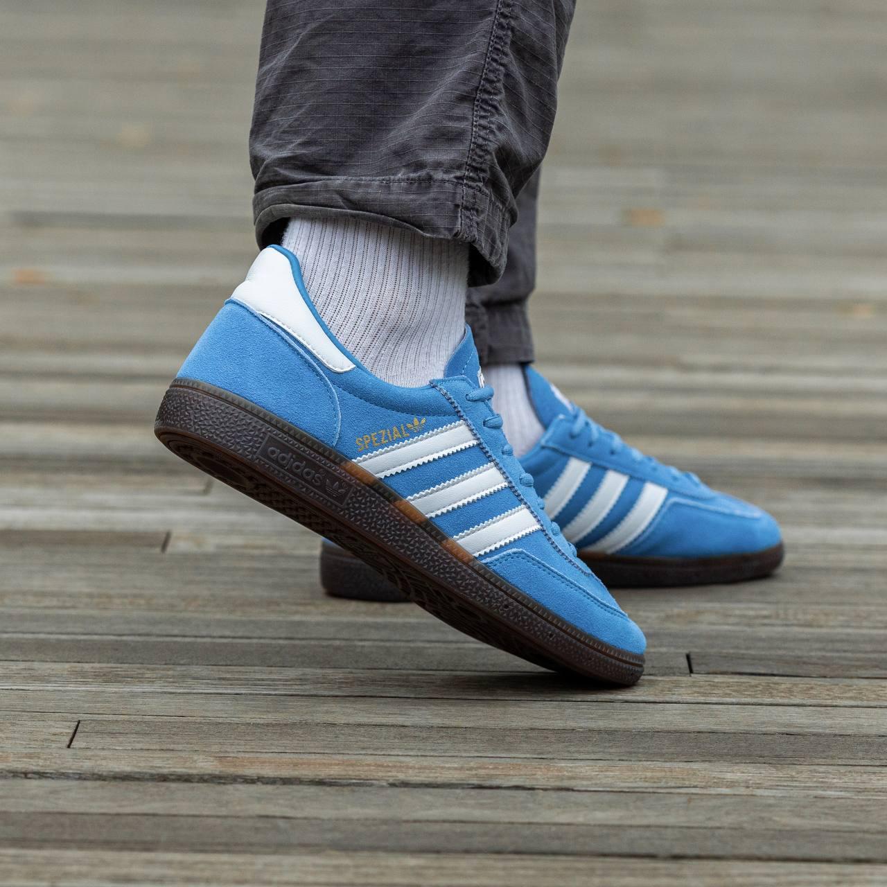 Кроссовки Adidas Spezial Handball Blue White / Адидас Спешл Гандбол (ID ...