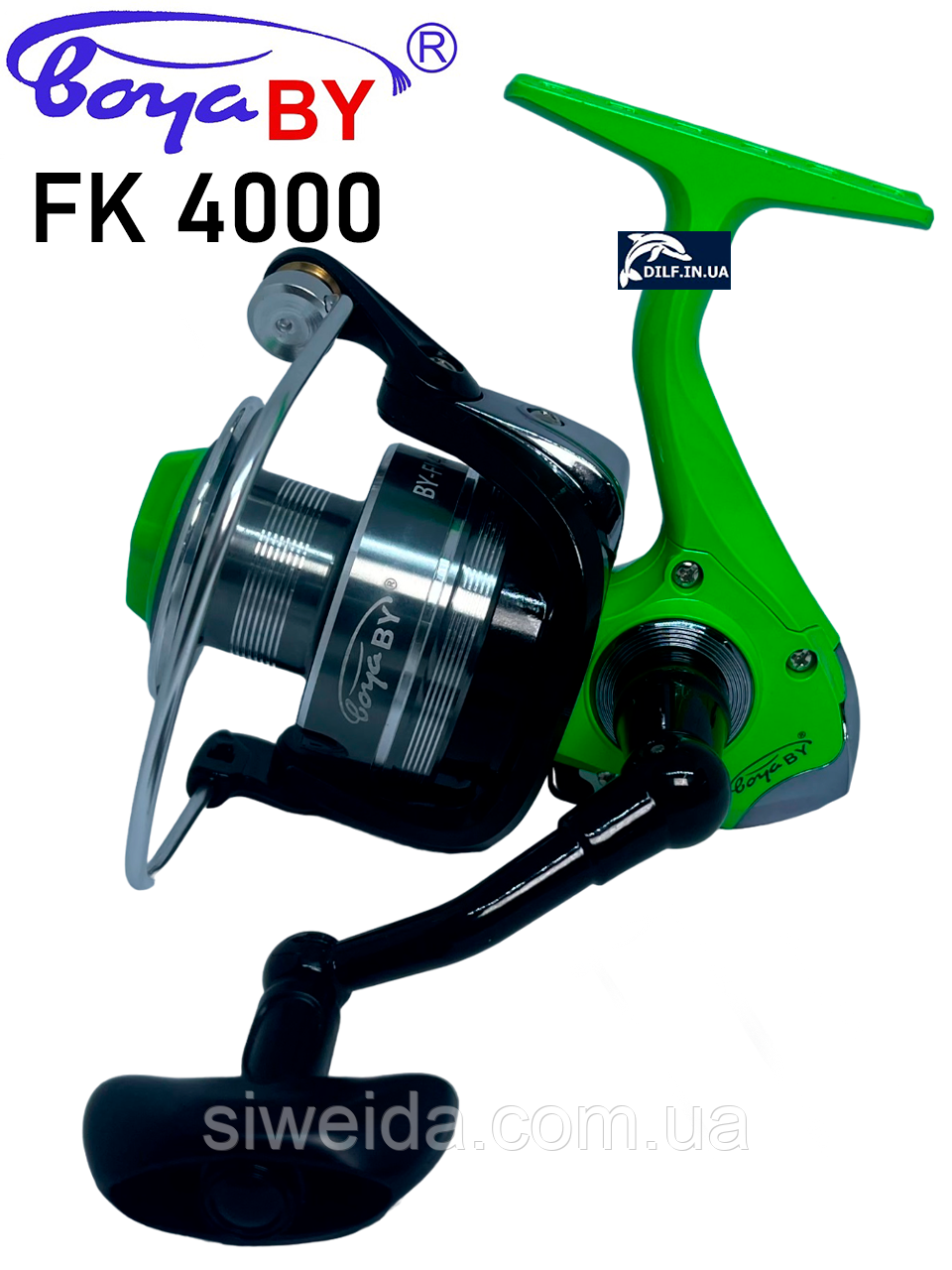 Котушка Boya by FK 4000 (3+1bb. 4.9:1) спинінгова с алюмінієвою шпулею ...
