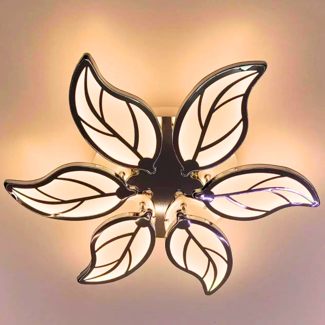 Люстра ЛЕД Листья 8028/6HR 3color ☎+38967773110