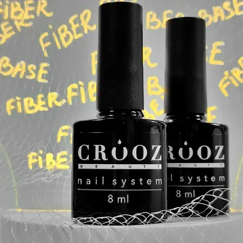 Fiber base Crooz база для гель-лаку зі скловолокном Об'ємом 8 мл колір ...
