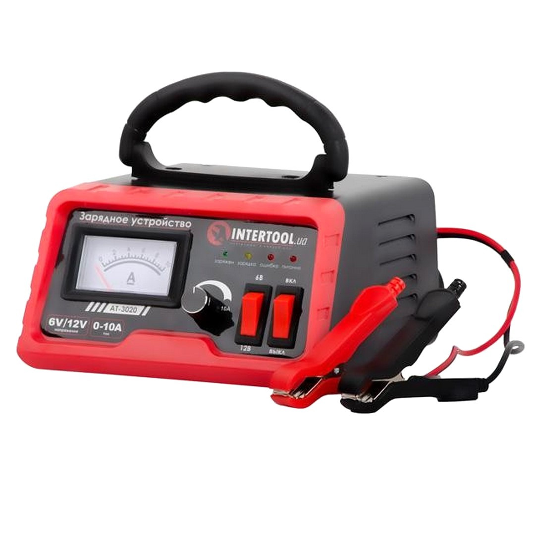Автоматичний потужний імпульсний зарядний пристрій (6-12В/0-10 А) INTERTOOL, ALX (ID#2468432147 ...