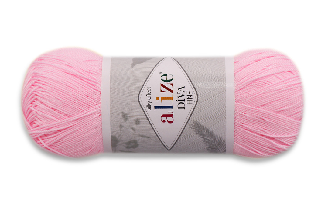Alize Diva Fine, Світло-рожевий No185 - купити інтернет-магазин товарів для рукоділля Україна ...