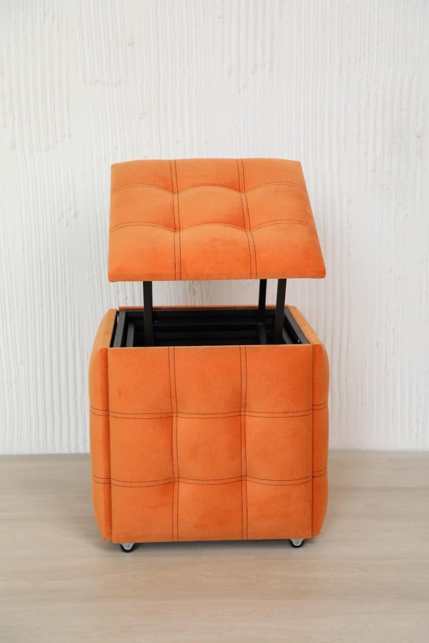 Пуфик трансформер из велюра составной 5 в 1 с ножками из метала на ...