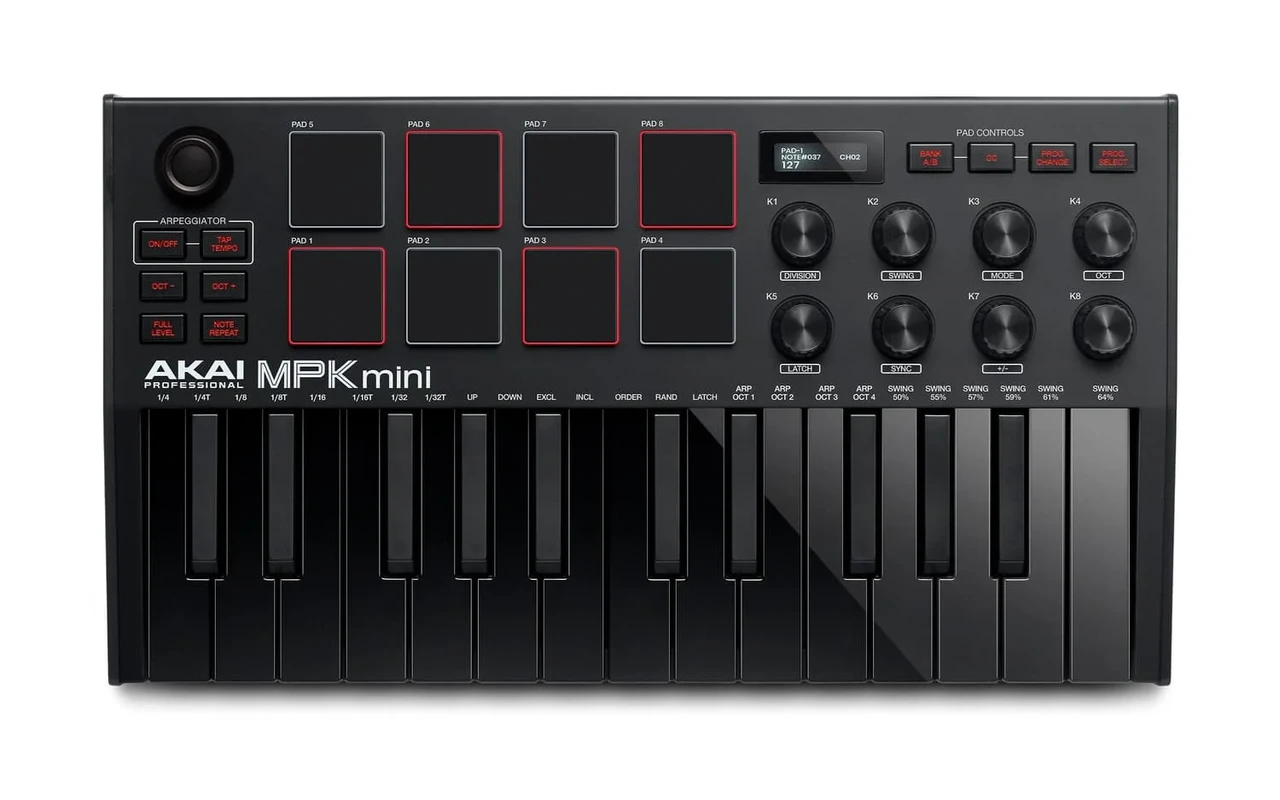 MIDI-клавиатура Akai MPK Mini MK3 Black: продажа, цена в Львове. Midi ...