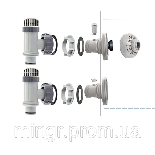 Набір плунжерних кранів у зборі Intex 22747 (25025), Гідро-Аерація під ...