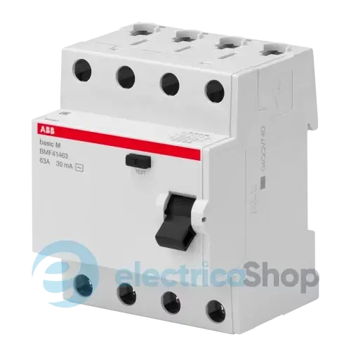 Дифференциальное реле Abb Basic M, 4Р; 30мА; 63А; тип АС BMF41463 (ID ...