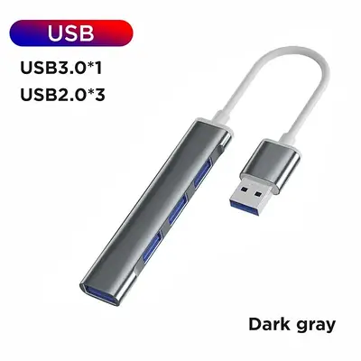 Хаб концентратор, сплиттер на 4 порта, USB 3.0 4 port Hub, цена: 175 ...