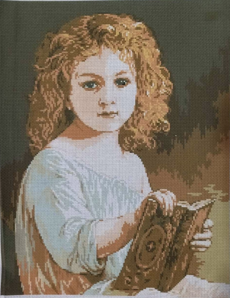 Вышивка пейзаж классика крестом , Матренин посад 1236 Канва дети схема ...