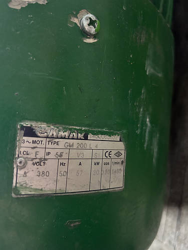 Електродвигун GAMAK GM 200 L 4 30 кВт 1500 об/хв б/в (ID#2141772636 ...