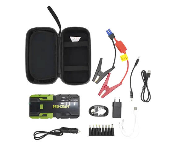 Переносной стартер для автомобиля (2500мАч/ 400А) Proсraft, Пусковой ...