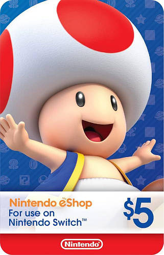 Nintendo eShop Gift Card 5$ USD (ID#2142232703), цена: 355 ₴, купить на ...