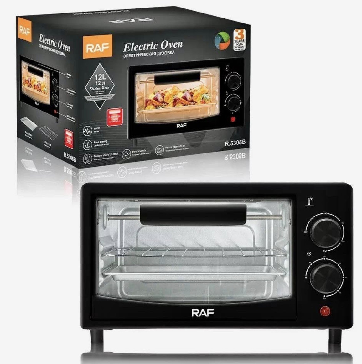 Духовка электрическая 12л. RAF R-5305W WAITH (8): продажа, цена в Киеве ...