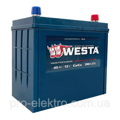 Аккумулятор Westa PREMIUM VOLTMAN 6СТ-45 А + слева (ID#2143331908 ...