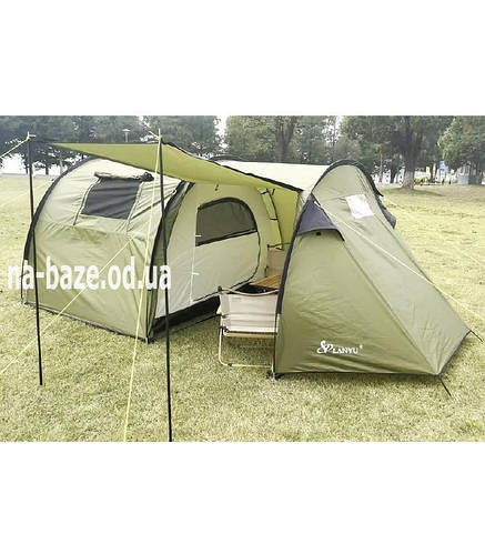 Намет 4 місна, двошарова з великим тамбуром і вікнами Lanyu 1909, ціна: 3699.99 ₴, купити на Prom.ua