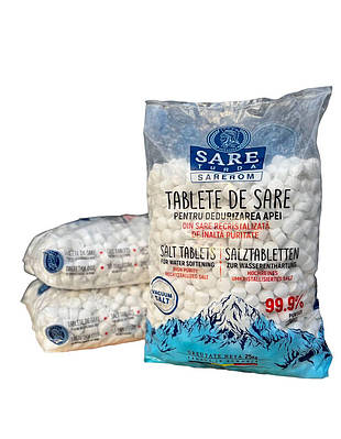 Соль таблетированная для фильтров воды, Sarerom (Румыния), 25кг, цена ...